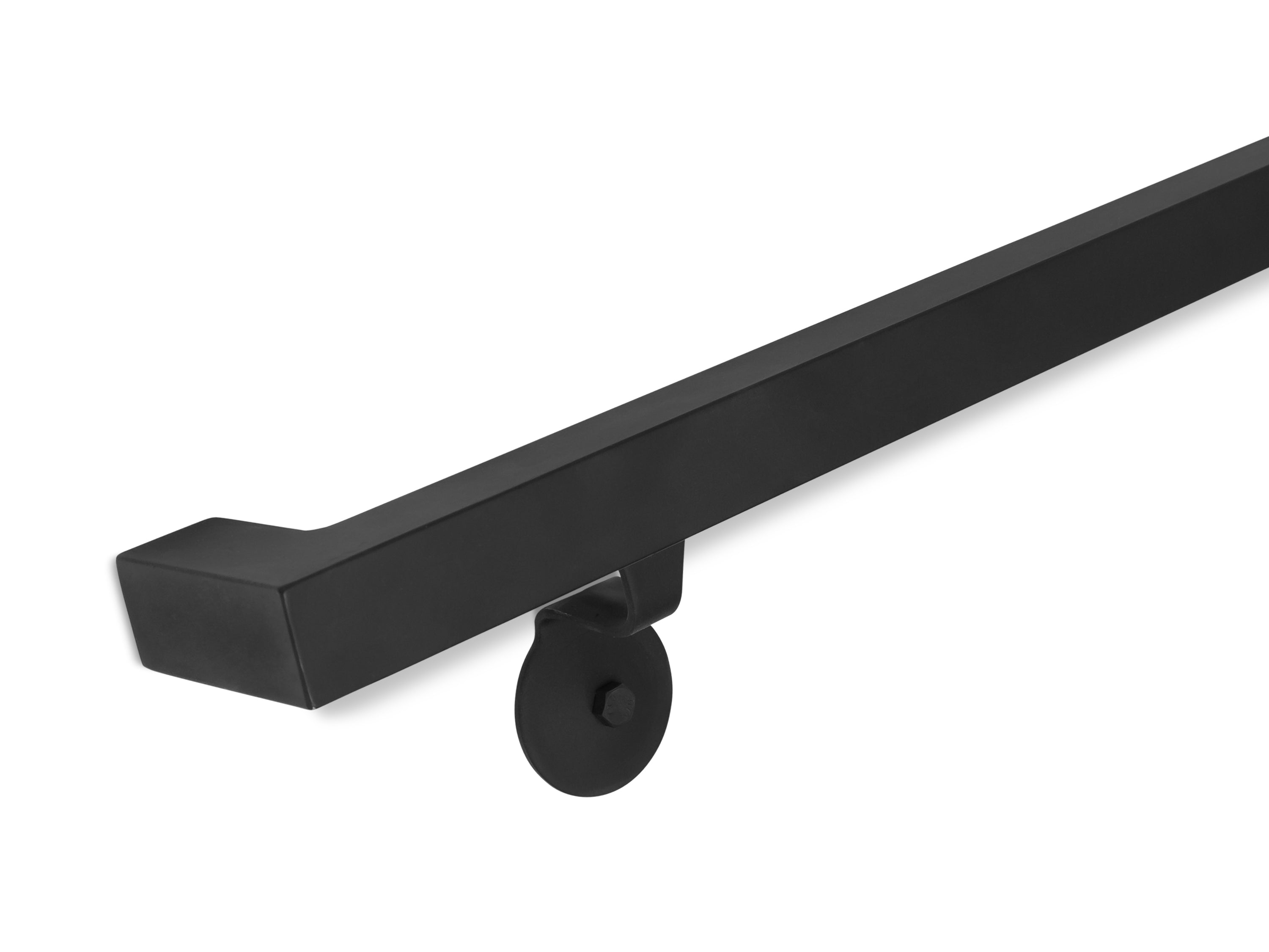 Custom Modern Wrought Iron Handrail | Square Elbow Model – SI Handrails