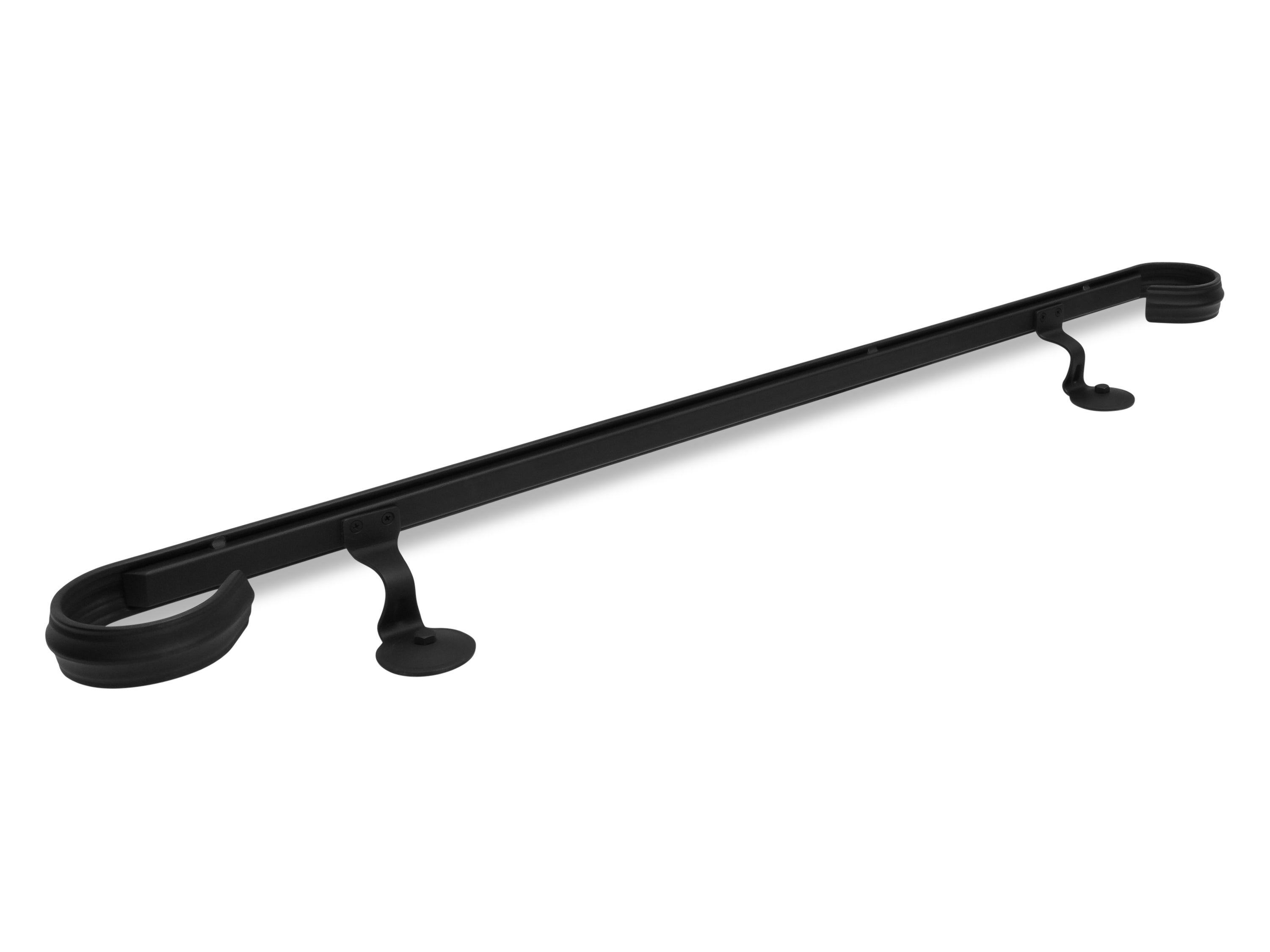 Hand-Forged, Modern Wrought Iron Handrail | Volute End – SI Handrails