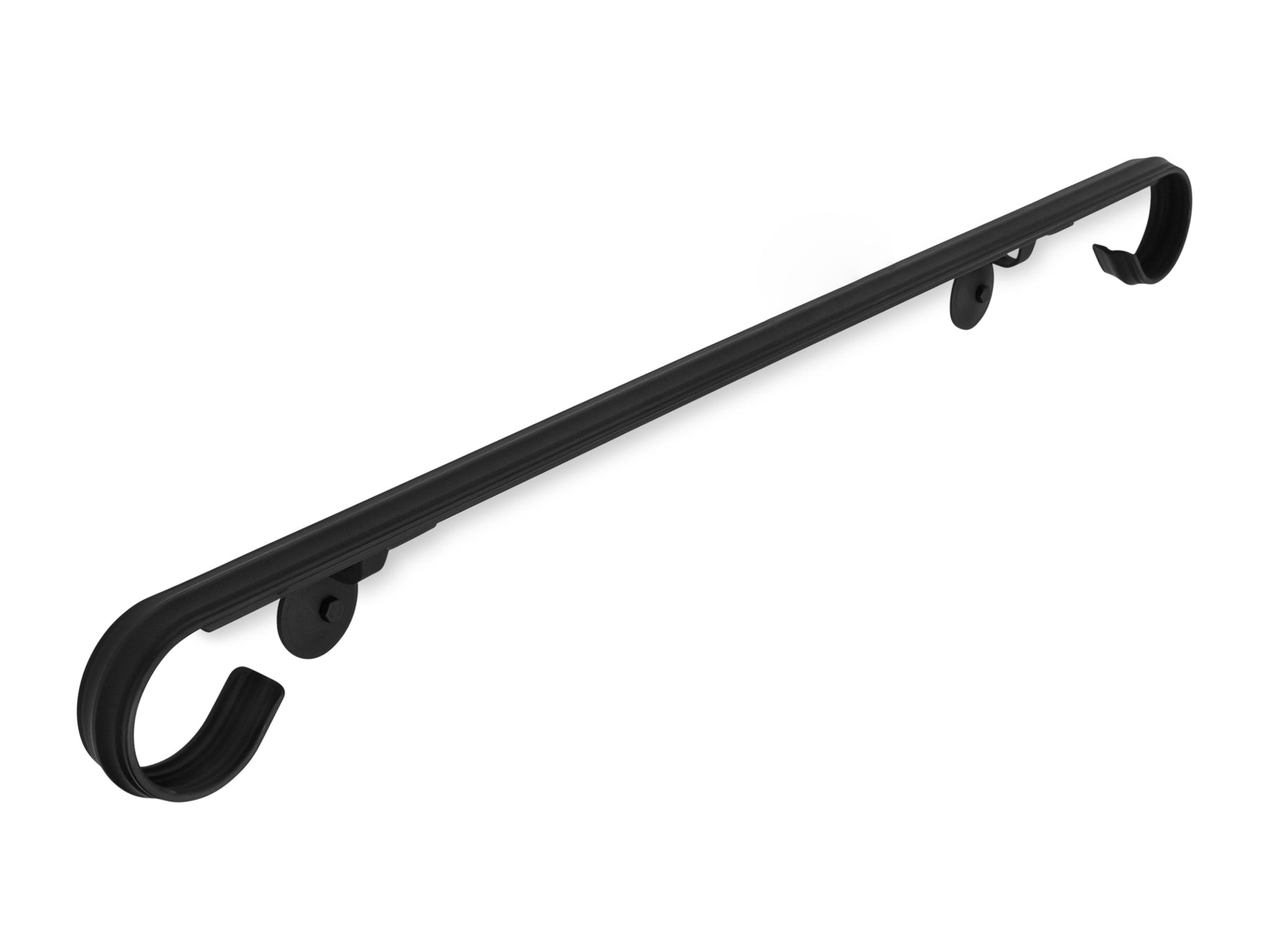 Hand-Forged, Modern Wrought Iron Handrail | Volute End – SI Handrails