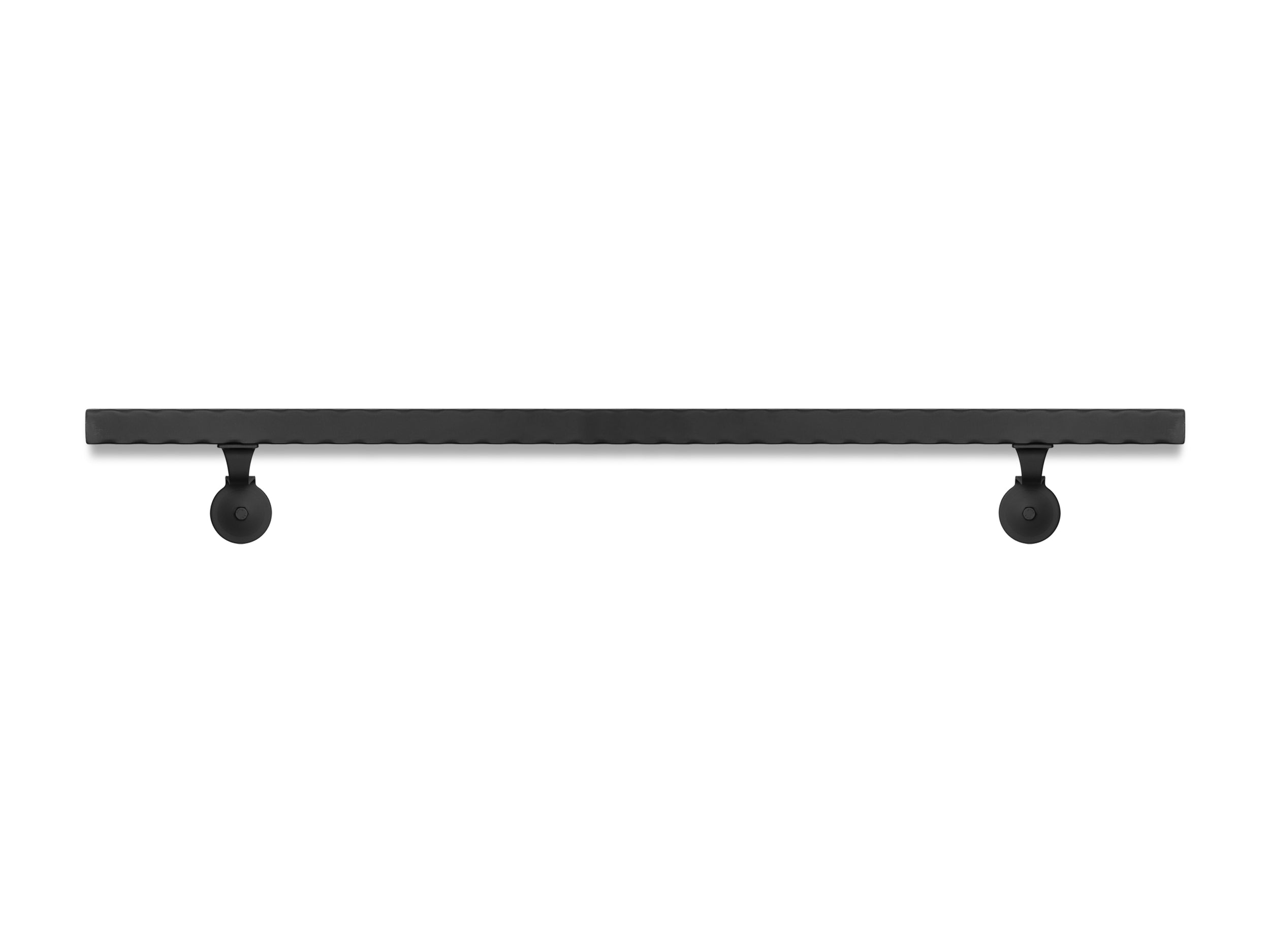 Hammered, Modern Wrought Iron Handrail | Squared Model – SI Handrails