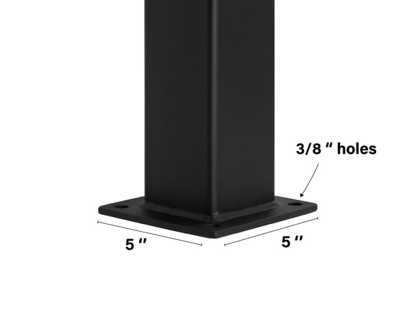 3'' x 3'' Metal Fence Post | Modern DIY Metal Posts – SI Handrails