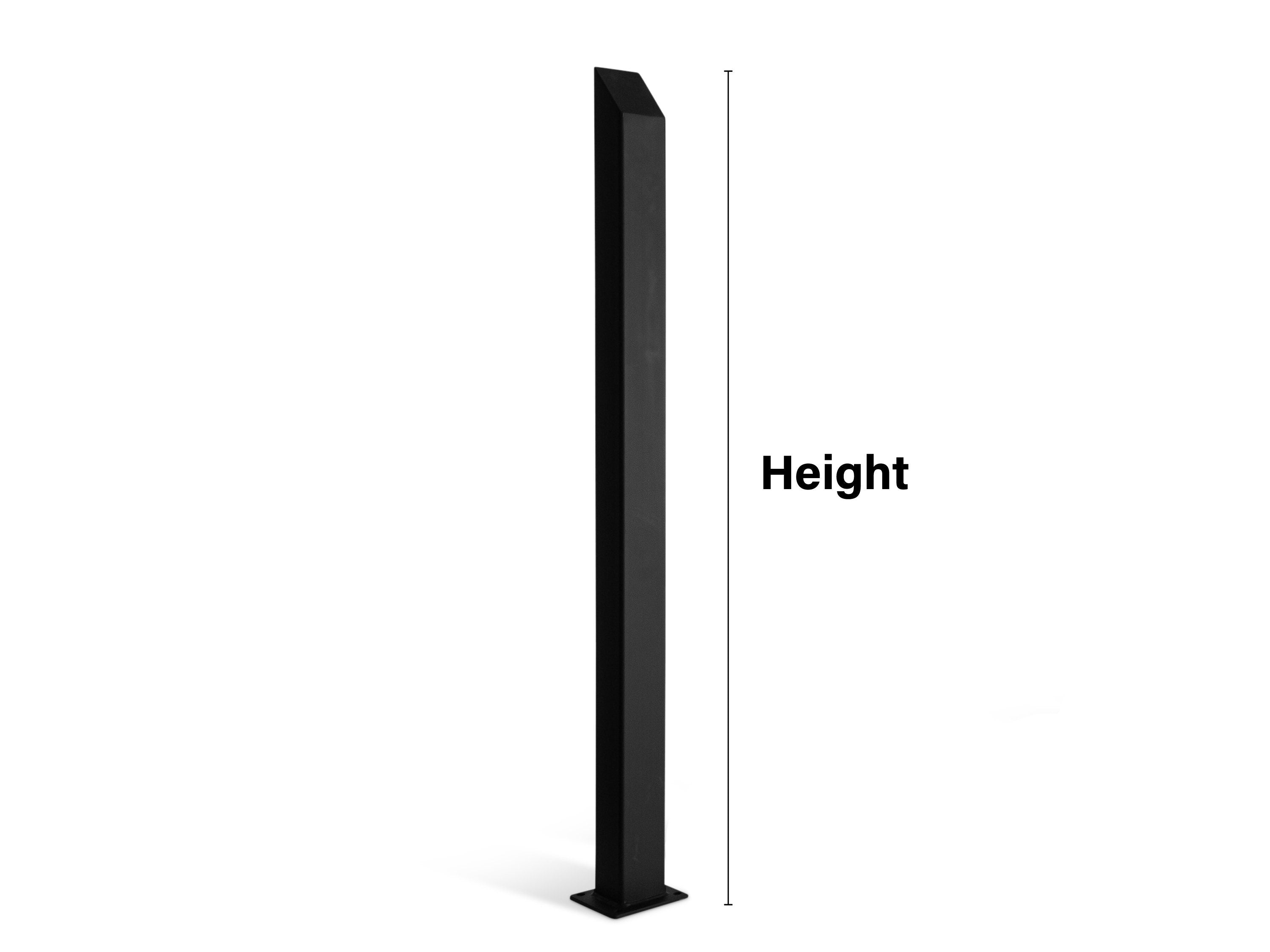 3'' x 3'' Metal Fence Post | Modern DIY Metal Posts – SI Handrails