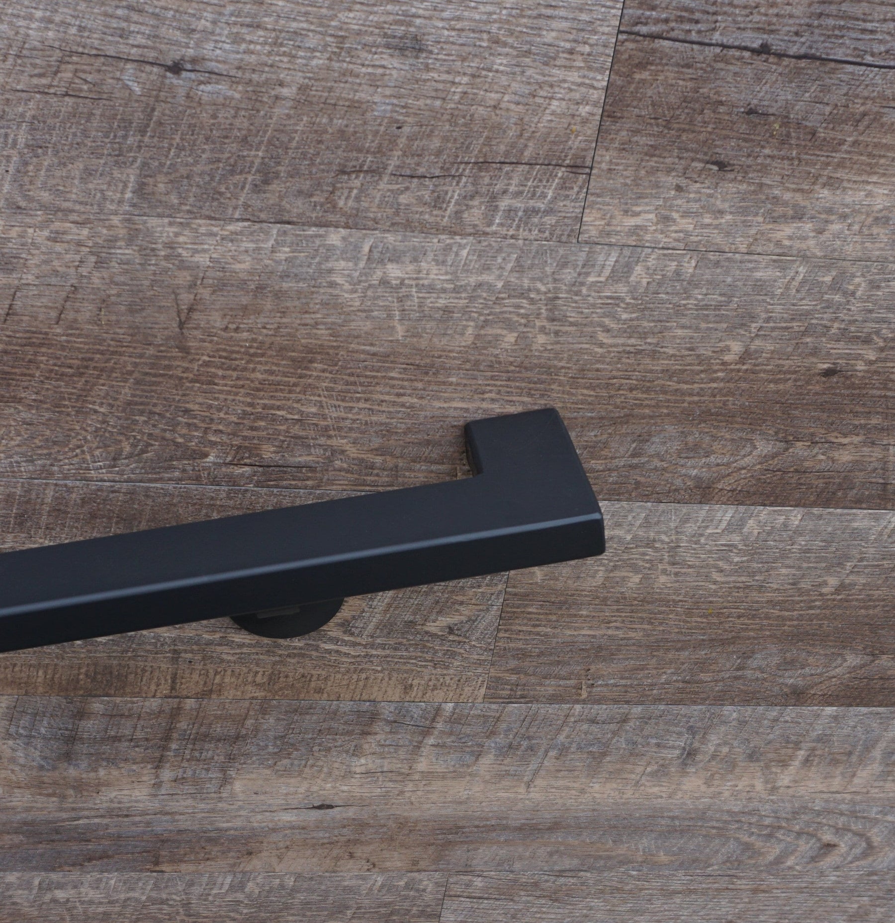 Modern Wrought Iron handrail, End Wall Mount steel hand rail, Stair St ...