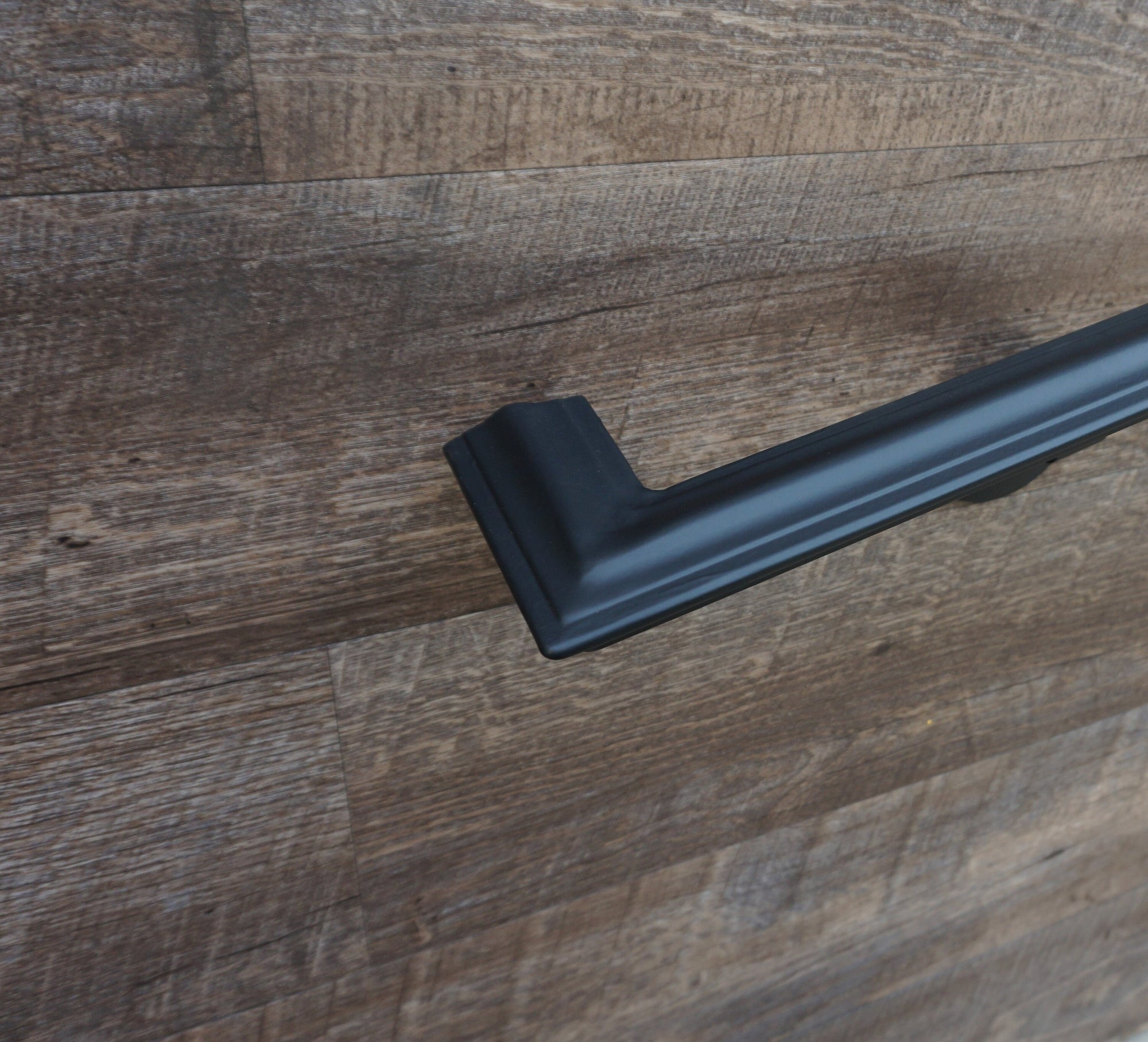 Hand Forged Modern Wrought Iron handrail, End Wall Mount steel hand ra ...