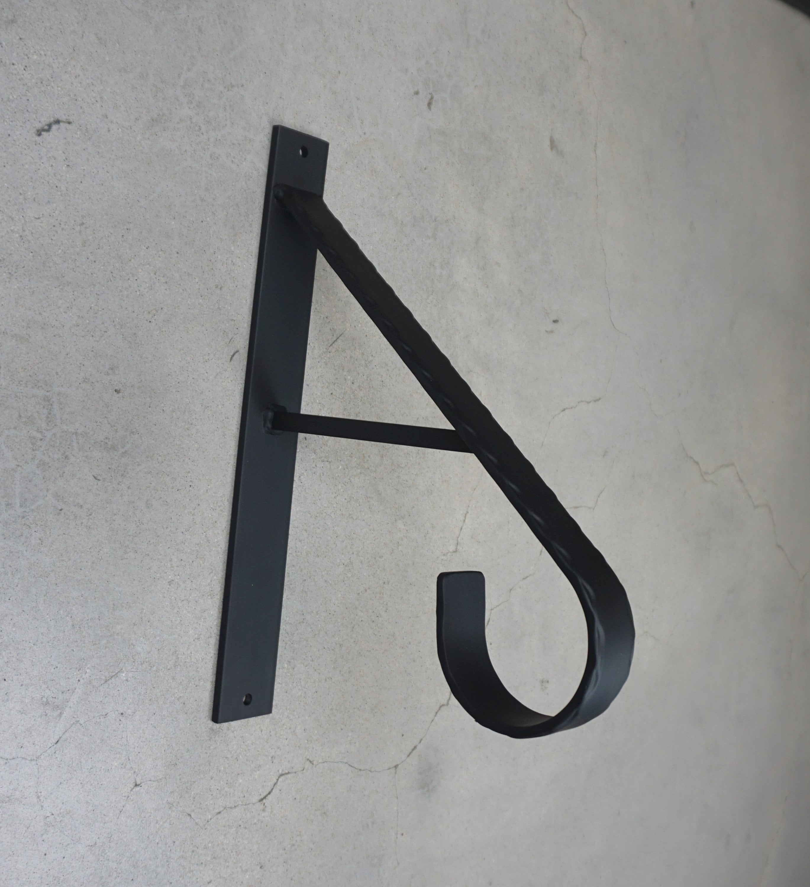 Grab Rail | Wrought Iron Flat Bar Handrail | Forged Scroll – SI Handrails